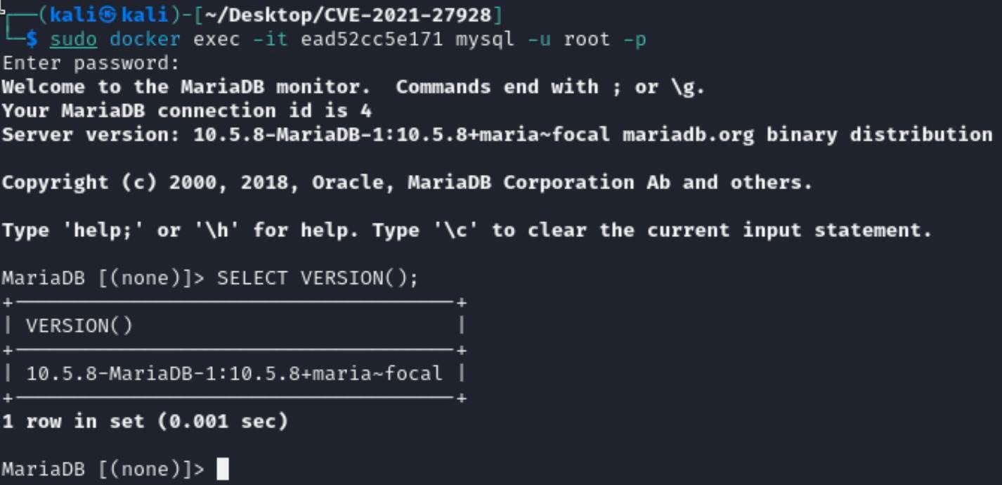 Deep Dive and Simulation of a MariaDB RCE Attack: CVE-2021-27928